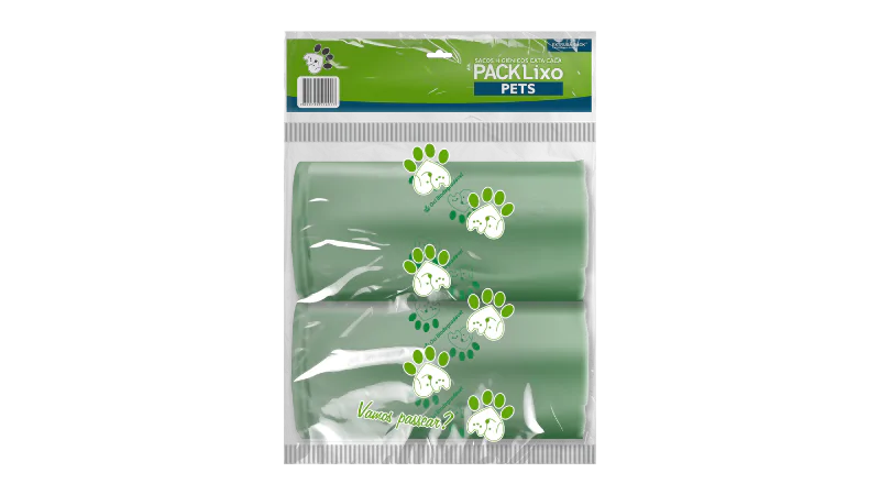 Saquinho cata caca Pack lixo pet | Extrusa Pack